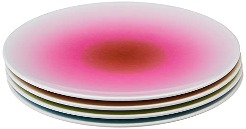French Bull 6" Melamine Dinnerware Colorful Appetizer Plate Set, 4 Piece - Ombre