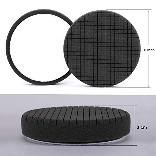 Makitoyo 5PCS 6 Inch Compound Buffing Sponge Pads,Compound Buffing Pads for Car Polisher Sanding, Polishing, Waxing,Polishing Pads Kit
