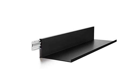 Hangman L18B 18-Inch No-Stud Floating Shelf (Black Powder Coat)