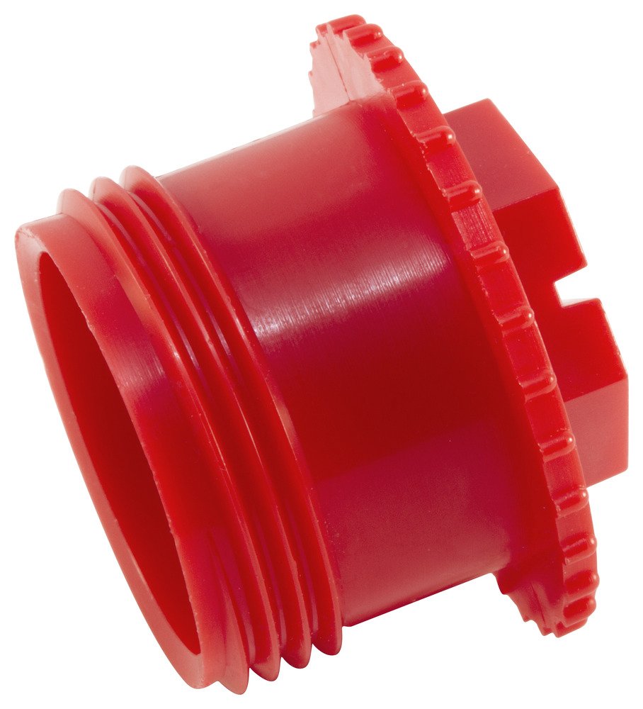Caplugs ZTF7-12AK1 Plastic Threaded Plug. RP-TF-7-1, PP, to Plug Thread Size 7/16-20", Red (Pack of 100)