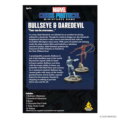 Atomic Mass Games Marvel Crisis Protocol: Bullseye and Daredevil Pack (FFGMSG30)