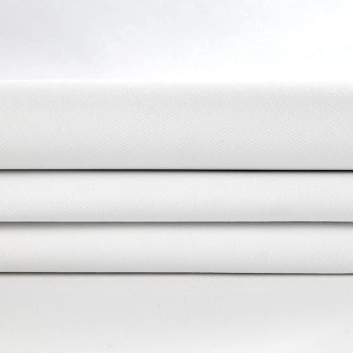 Roc-lon 54 Inch Budget Blackout Drapery Lining, White Cut by The Yard