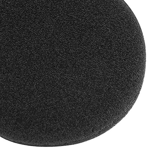 Geekria 5 Pairs QuickFit Foam Replacement Ear Pads for Sennheiser PX100, PX80, PC131, Koss SP, Koss PP Headphones Earpads, Headset Ear Cushion Repair Parts (Black)