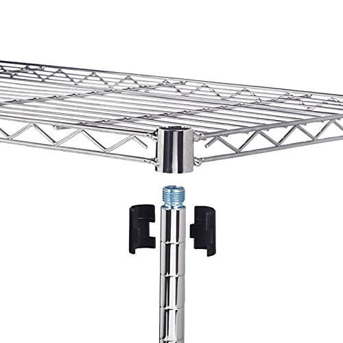 ERRTT 5-Tier Chrome Shelving Unit,Shelving Units and Storage for Kitchen and Garage,