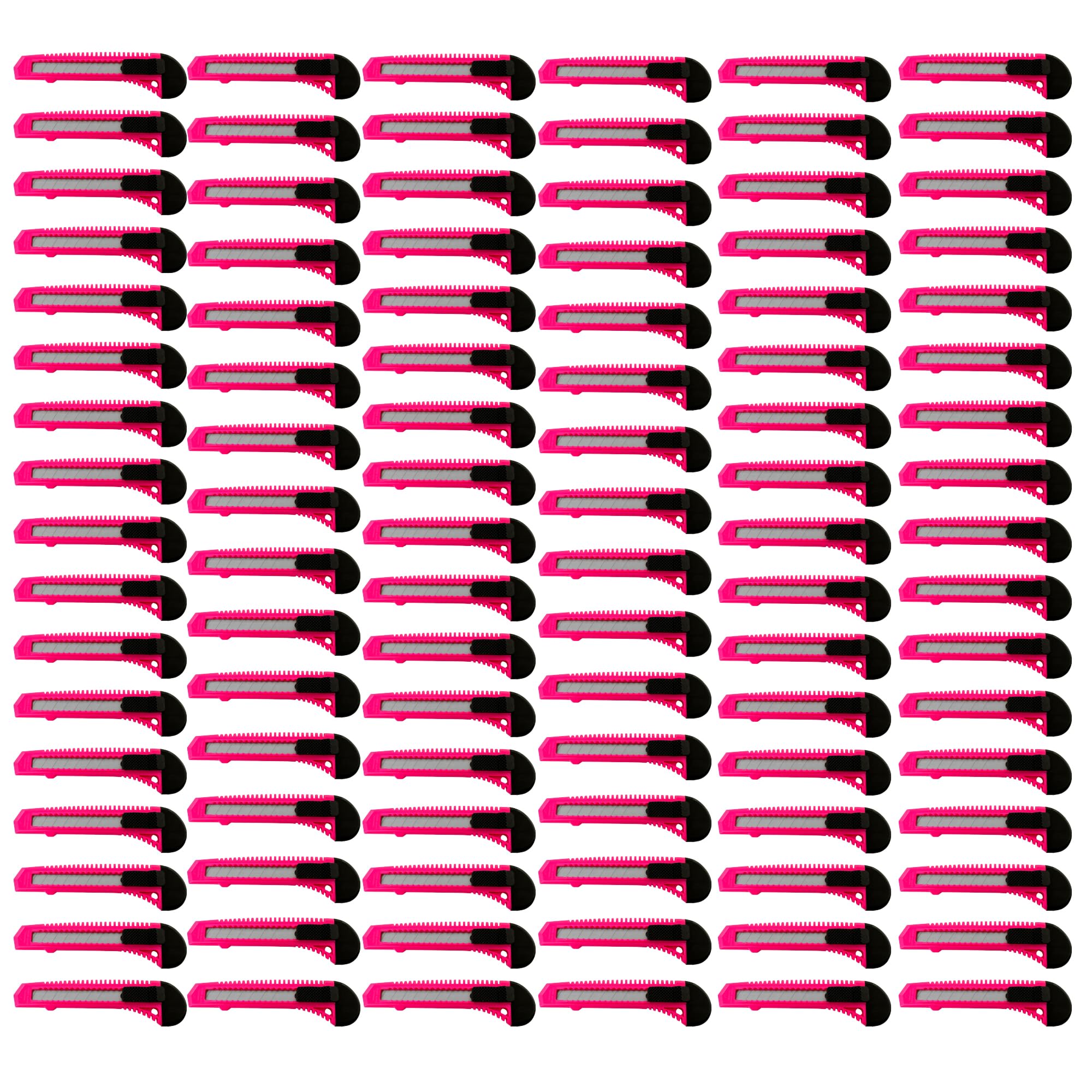 600x Bulk Utility Knife Box Cutters Snap Off Blade Neon Pink