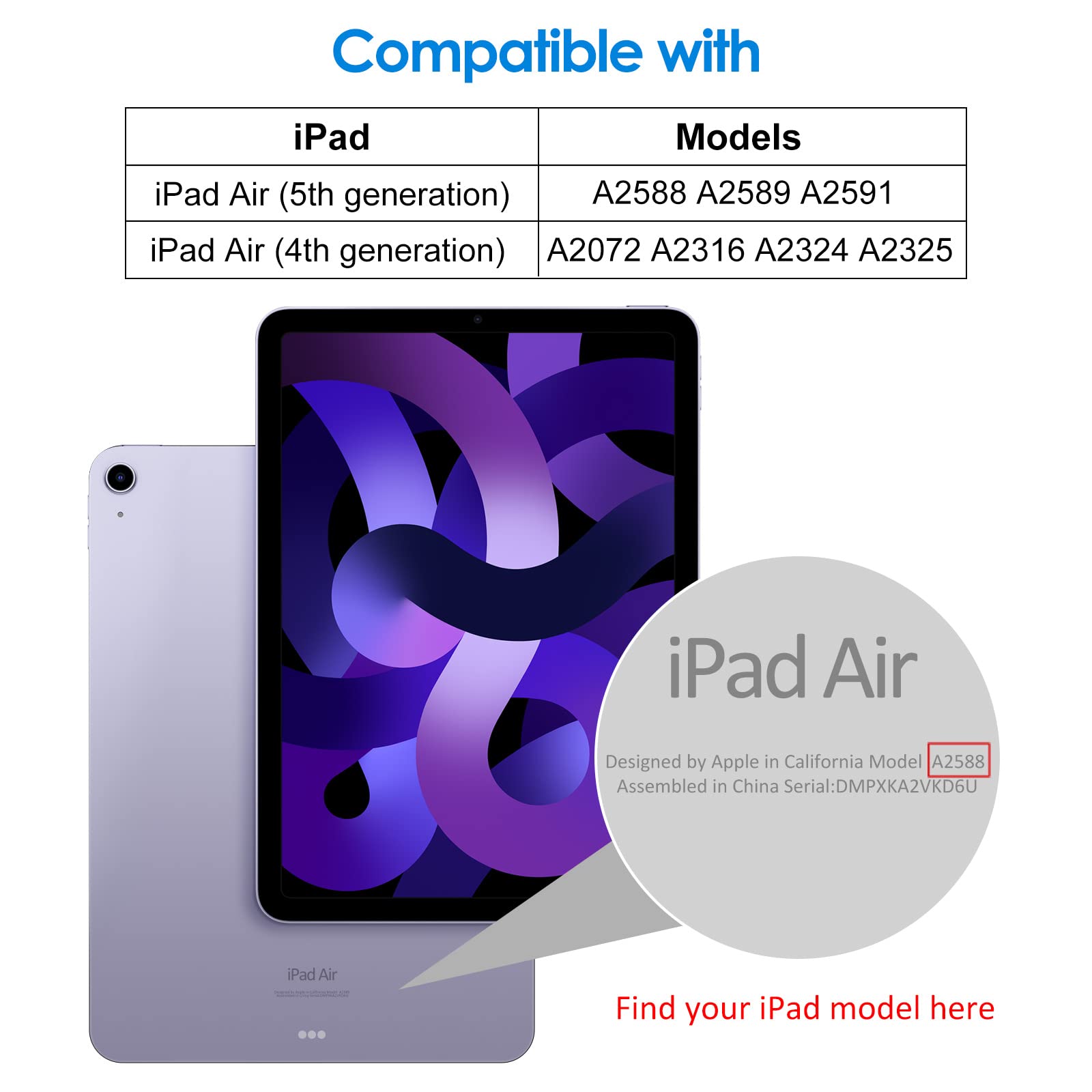 JETech Screen Protector for iPad Air 5/4 (10.9-Inch, 2022/2020 Model, 5th/4th Generation), Tempered Glass Film, 1-Pack