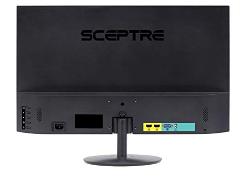 Sceptre 22" Frameless Ultra Thin 1080P LED Monitor Up to 75Hz HDMI VGA Speakers, Freesync Compatible Machine Black 2020 (E225W-1920RS)
