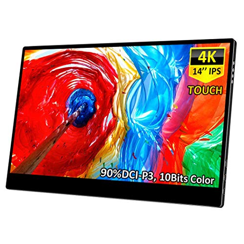 Portable Touch Monitor,Corkea 8.9 Inch 1920×1200 IPS Display with Dual USB-C and HDMI Input,HDR,Slim and Lightness,S Built-in Dual Speakers External Monitors (14 Inch 4K Touchscreen Monitor)