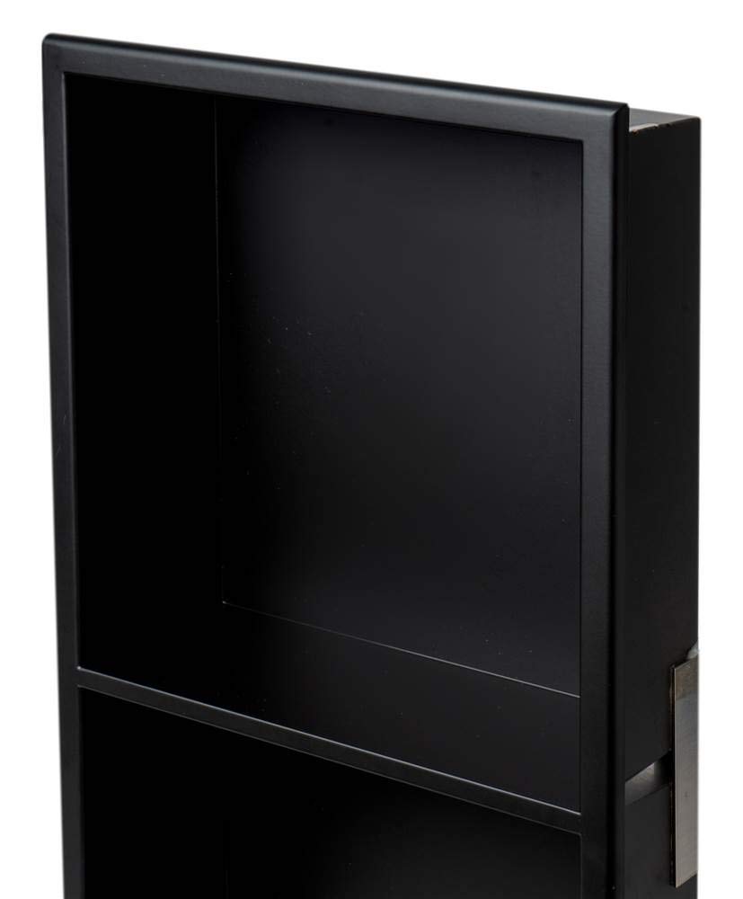 ALFI brand ABNC1224-BLA Shower Niche, Black Matte