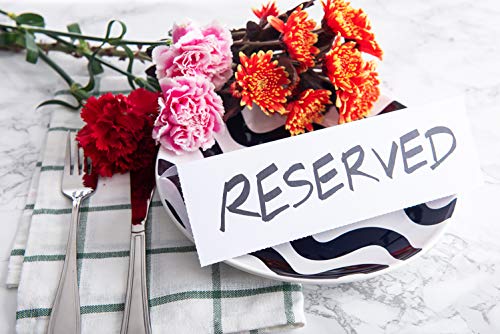 KARRES (QTY 120) 2.5 x 8 Inches Blank Table Place Tent Cards for Weddings Banquets Events Table Seating Food Labels