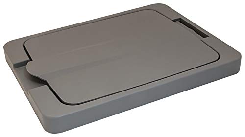 Kesseböhmer 1 set 36Qt. (34 Liter) or 52Qt. (49 Liter) Replacement Biodegradable Trash Bin 14" W x 10 1/2" D with Matching Lid (36Qt. (34 Liter), Gray)