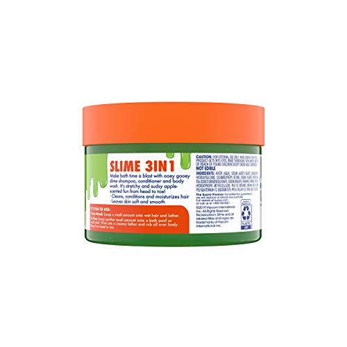 Suave Kids Shampoo, Conditioner, Body Wash 3 in 1 for Ease Gooey Green Apple Tear-Free 10 oz