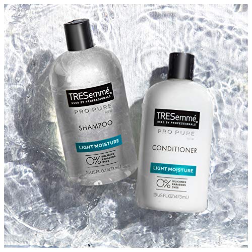 TRESemmé Pro Pure Shampoo For Daily Moisture Light Moisture Paraben Free, Dye Free Shampoo 16 oz