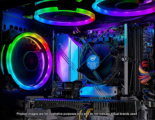 Skytech Shadow Gaming Computer PC Desktop – Intel Core i5 9400F 2.9GHz, GTX 1660 6G, 500GB SSD, 8GB DDR4 3000MHz, RGB Fans, Windows 10 Home 64-bit, 802.11AC Wi-Fi