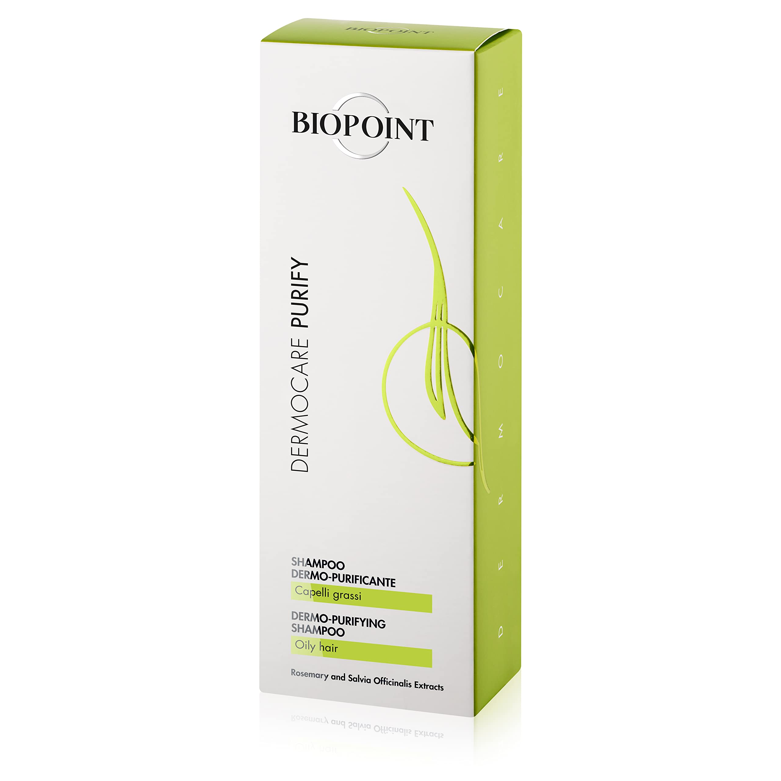 BIOPOINT Clarifying Shampoo for Greasy Scalp - Oily Hair Purifier and Build-up Remover, Sebum Normalizing and Delicate Cleansing