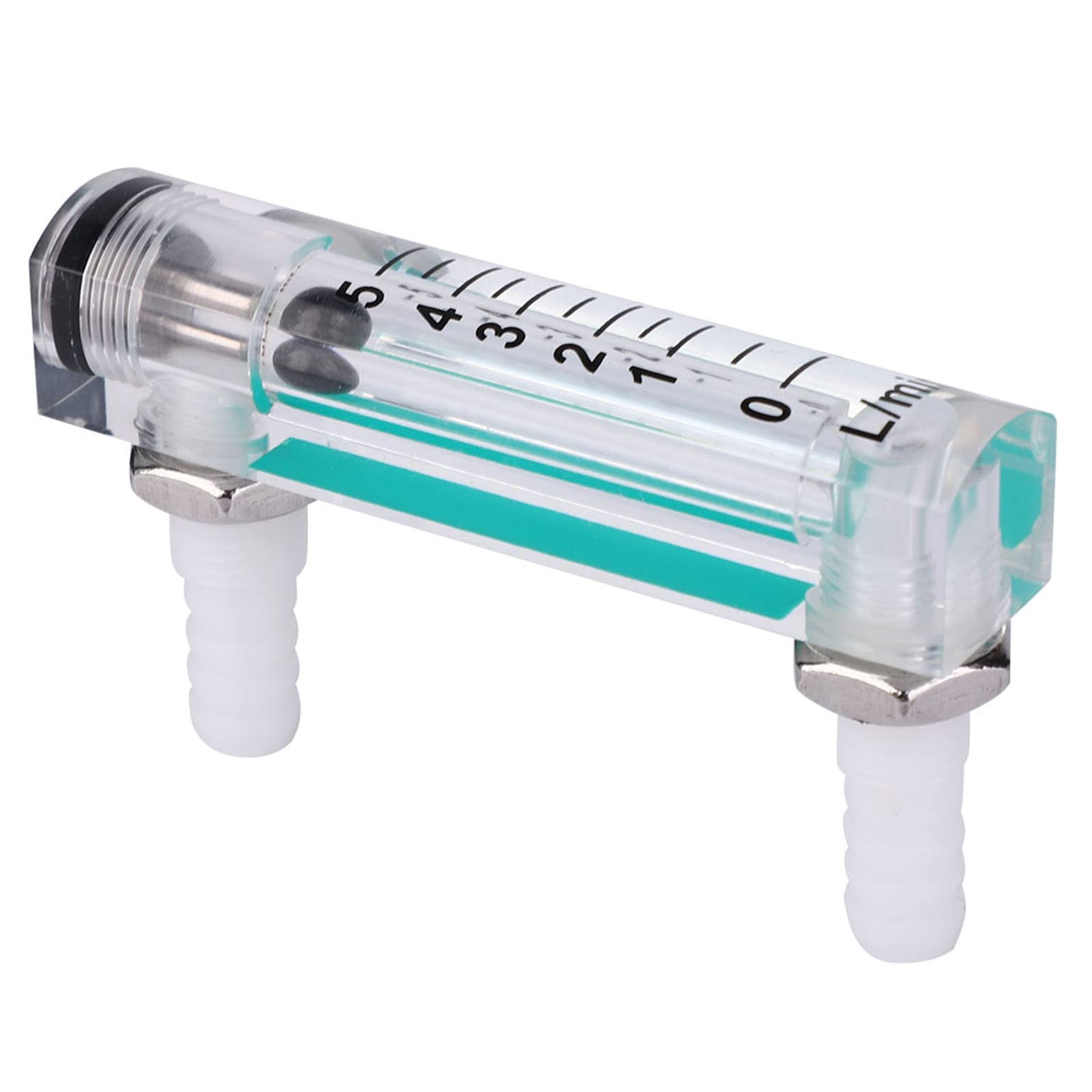 Oxygen Air Flow Meter, LZQ-1 Air Flow Rate Gauge 1~5LPM Oxygen Carbon Dioxide Measuring Flowmeter Gauge, Gas Flowmeter
