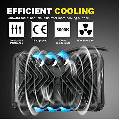 AUTOFU 4PCS 4X6 LED Headlights DRL for Chevy Pick Up Trucks C10 C20 K10 K30 K5 Blazer Suburban (1981 to 1987), Sealed Beam High Low H4651 H4642 H4652 H4656 H4666 H4668 H6545 Conversion Kit