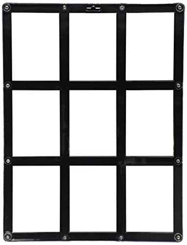 BCW Wall Mountable Trading Card Display Frame | 9 Card Screwdown Holder | Baseball Card Display Frame | High-Impact Crystal Clear Polystyrene | Ideal as a Baseball Card Frame Wall Display