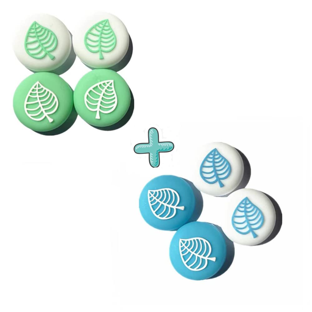 3XI Cute Thumb Grip Caps Compatible with Nintendo Switch/Switch OLED/Switch Lite Console, Soft Silicone Analog Stick Button Cover for Joy-Con Controller, Better Compatible for Animal Crossing Joystick