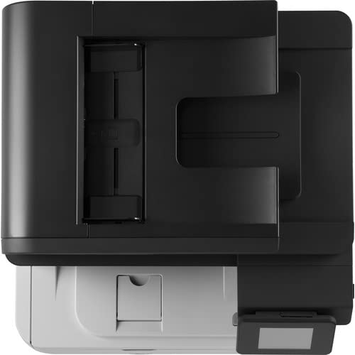 HEWLETT PACKARD Laserjet Pro M521dn All-in-One Printer (A8P79A) with Power Strip Surge Protector and Electronics Basket TM Microfiber Cleaning Cloth