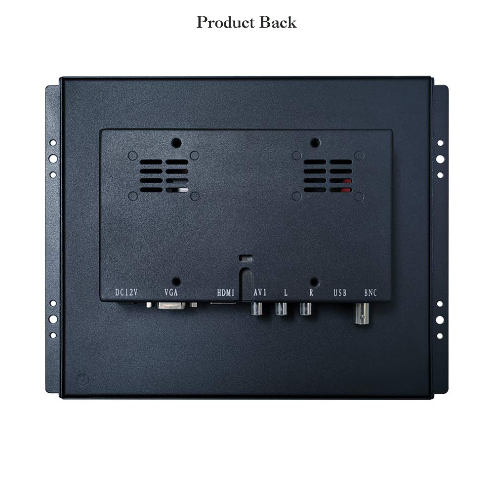 iChawk 9.7" 10'' inch Resistive Touch LCD Screen Display PC Monitor with 1024x768 IPS HDMI-in Built-in Speaker Embedded Open Frame Desktop Support Linux Ubuntu Raspbian Debian OS, K097MT-592RL