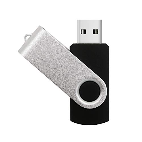 TOSPLUS 5Pack 16GB USB 2.0 Flash Drive Thumb Drives Memory Stick Jump Drive Zip Drive (Black/Green/Blue/Red/Yellow)