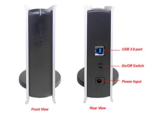 Avolusion PRO-5X Series 3TB USB 3.0 External Gaming Hard Drive for PS5 Game Console (White) - 2 Year Warranty