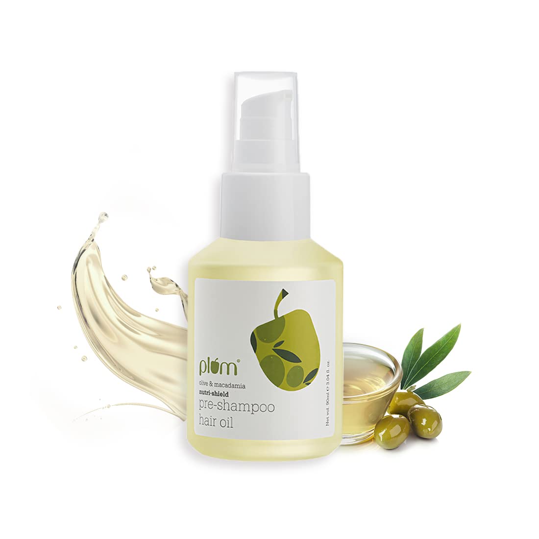 Olive and Macadamia Nutri-Shield Pre-Shampoo Hair Oil, For Dull, Damaged, Coloured Hair | Vegan Hair Oil