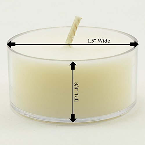 Candeo Candle Lemon Verbena Scented - Soy Tealight Candles, 12 Pack - Highly Scented - Handmade in The USA Summer Scents
