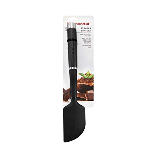 KitchenAid KO031OHOBA Gourmet Scraper Spatula, one size, Matte Black