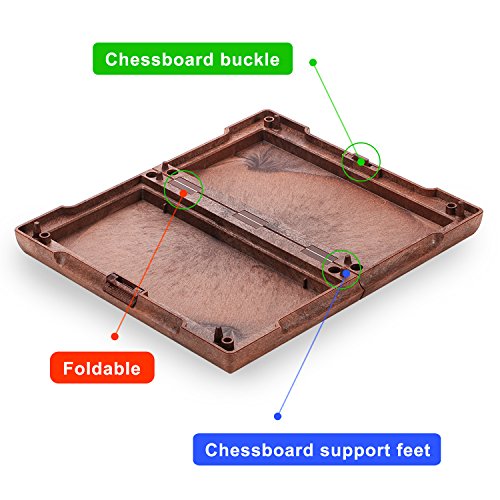 ColorGo Magnetic Travel Chess Set, Portable Mini Chess Board Game for Adults and Kids