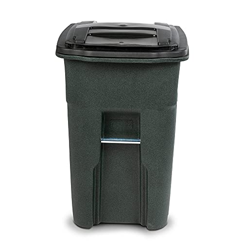Toter 2-Wheel Trash Can with Lid - Greenstone, 48-Gallon, Model# ANA48-51406