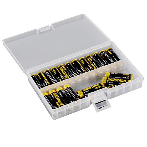 Whizzotech AA and AAA Battery Storage Case Holder Organizer Box Hold 48 AA and AAA (48 AA + 48 AAA)