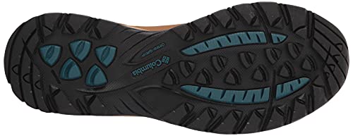 Columbia Women's Newton Ridge Plus Hiking Shoe, Elk, River Blue, 8