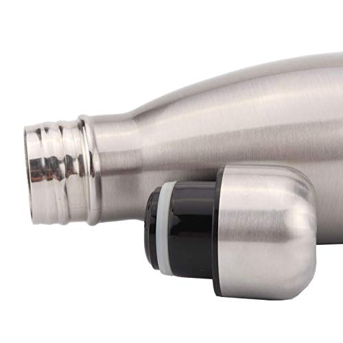 Gtell Double Wall 18/8 Stainless Steel Vacuum cola shape bottle, narrow mouth thermos flask keeping warm and cold 350ml 500ml 750ml 1000ml (350ml)
