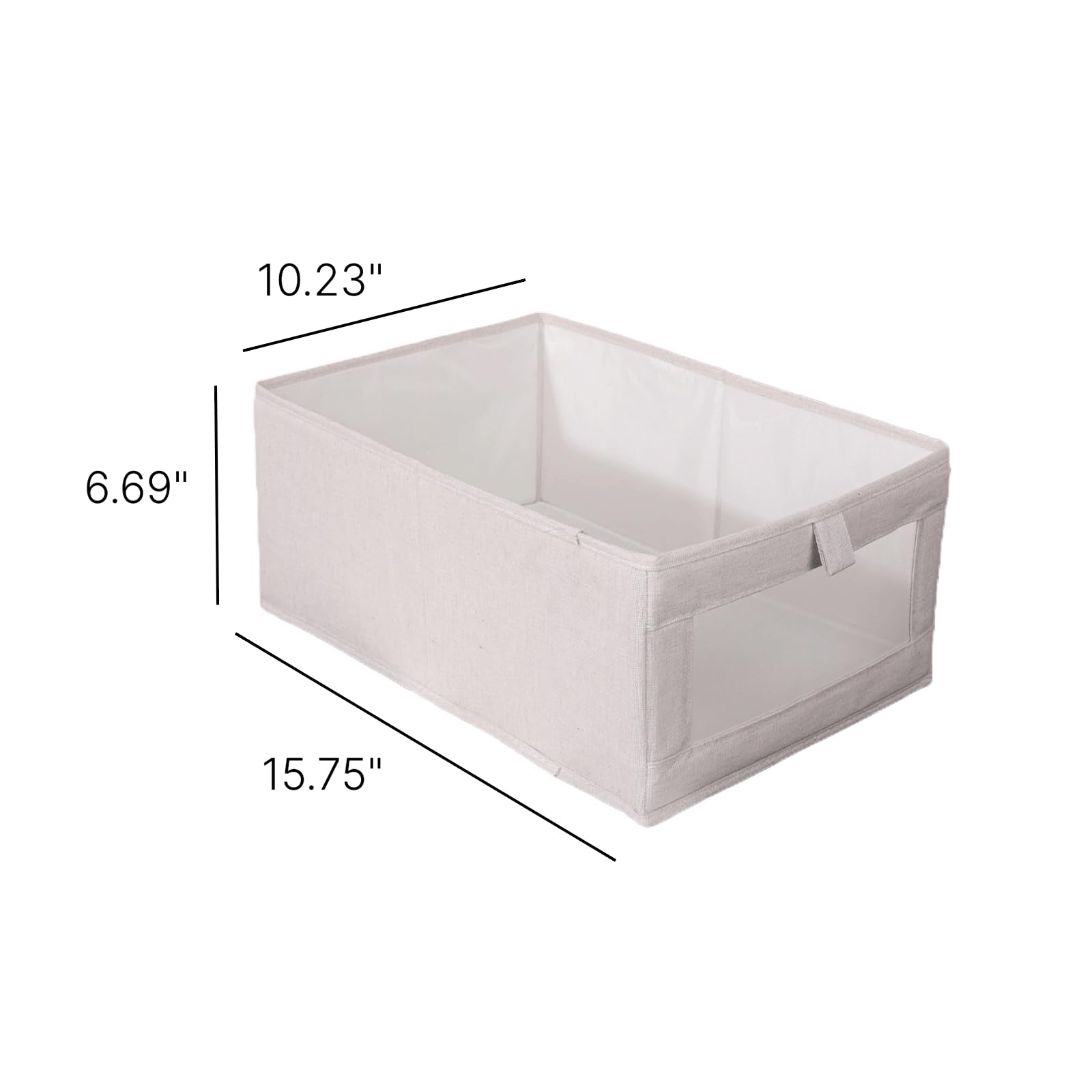 ACOMOON, 4 Pack, Linen Closet Organizers and Storage, Closet Storage Boxes, Closet Organizer, Fabric Storage Bins, Shelf Baskets, Collapsible Storage Bins, Storage Box with Viewable Window