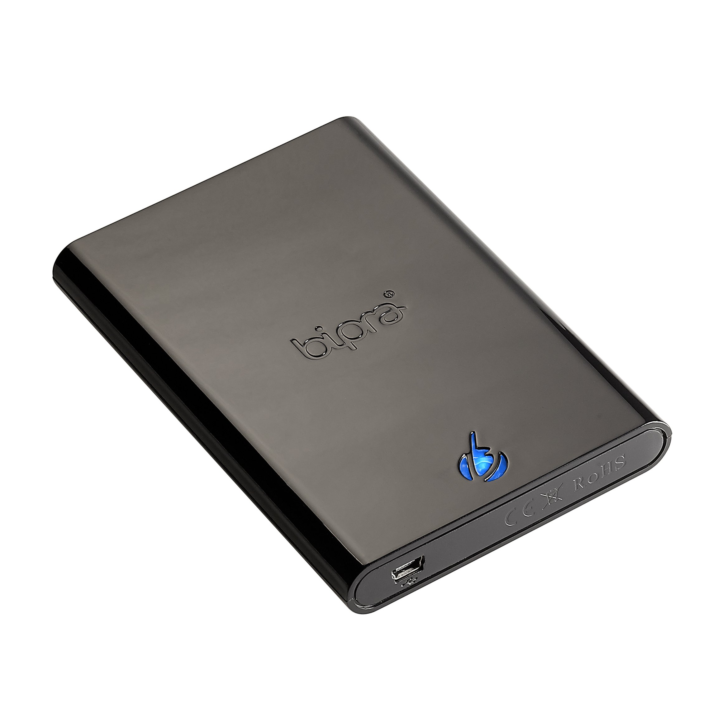 BIPRA S2 2.5 Inch USB 2.0 FAT32 Portable External Hard Drive - Black (500GB)