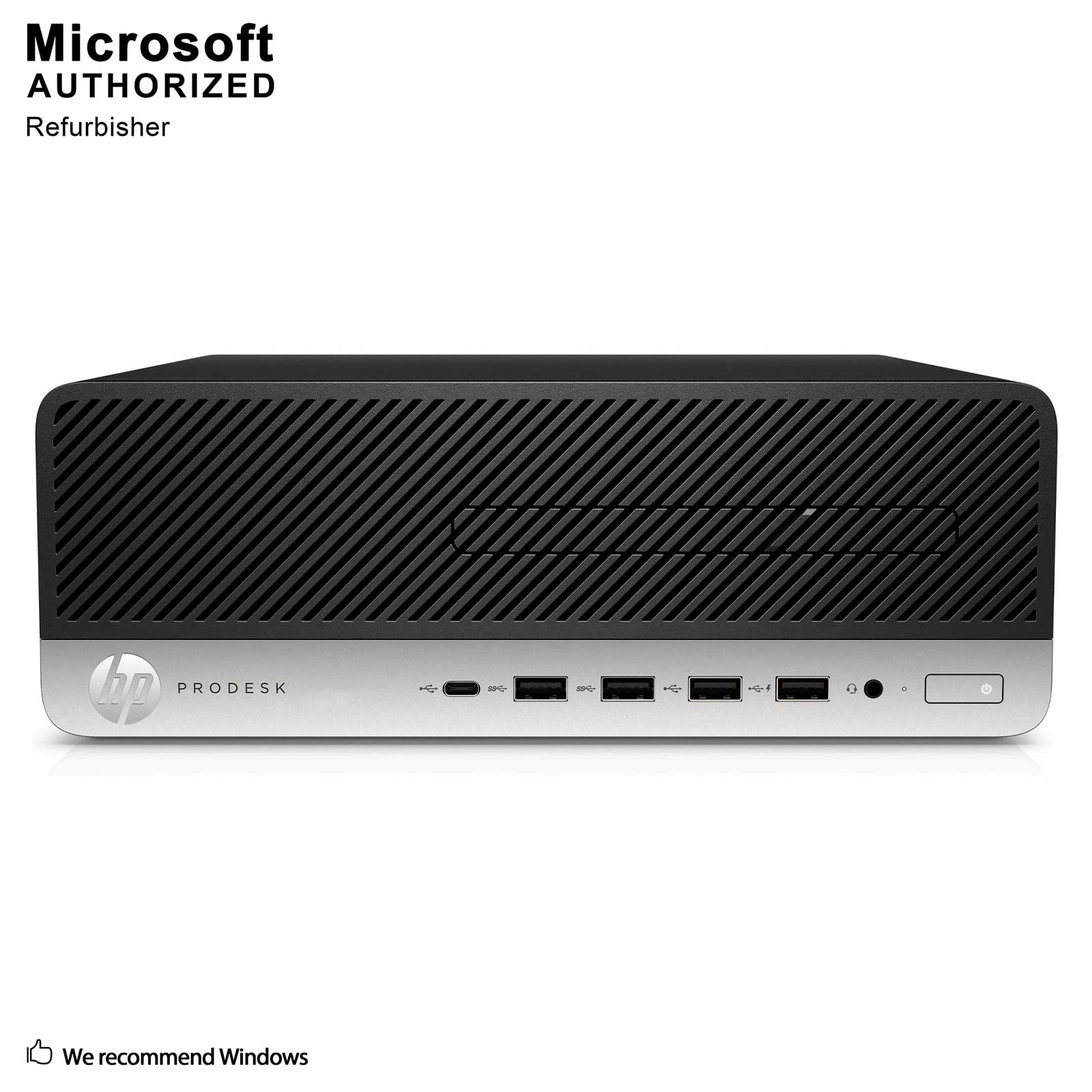 HP ProDesk 600 G3 Small Form Factor PC, Intel Core Quad i5 6500 up to 3.6 GHz, 16GB DDR4, 1TB SSD, WiFi, BT 4.0, VGA, DP, Win 10 Pro 64-Multi-Language Support English/Spanish/French(Renewed)