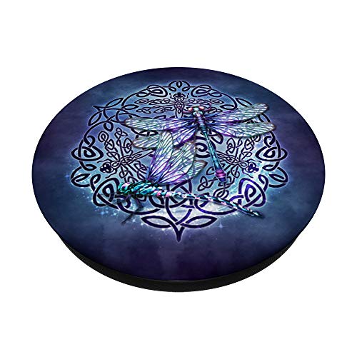 Celtic Knot Dragonfly Totem PopSockets PopGrip: Swappable Grip for Phones & Tablets