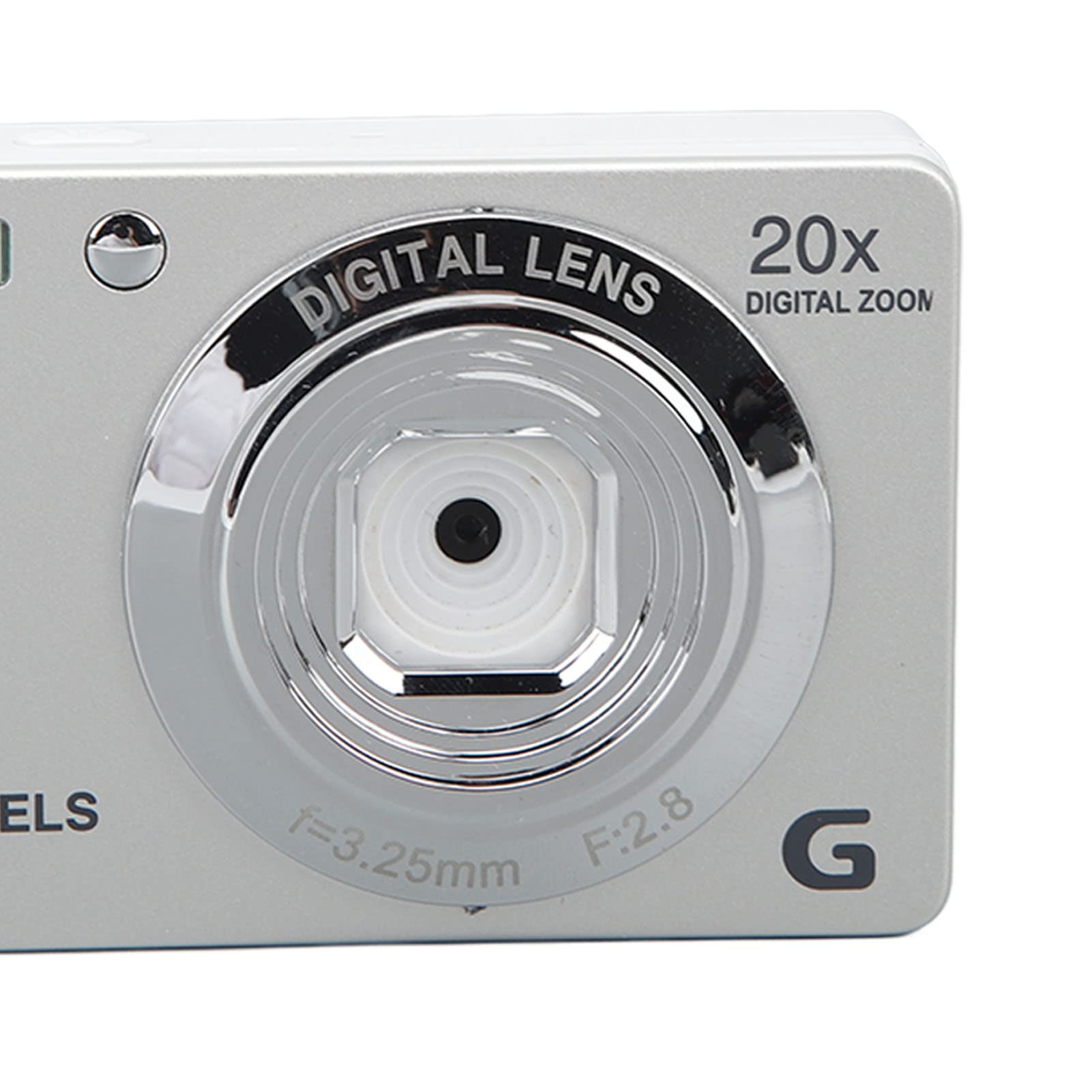 4K Digital Camera, Compact Point and Shoot Camera Autofocus, 20X Zoom, with Flash and 2.7inch LCD Screen, Professional Video Cam for Kids Teens Students (Silver)