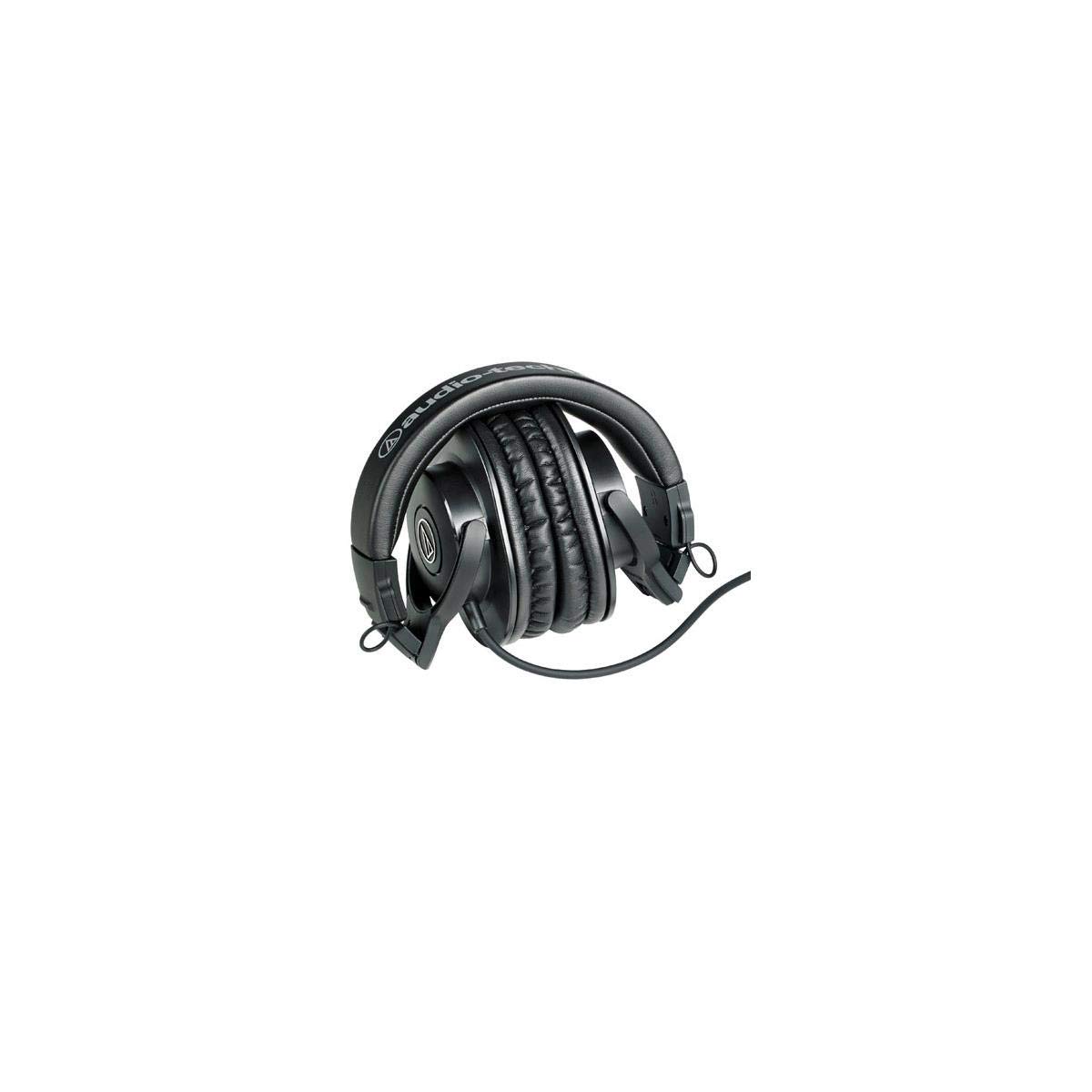 Audio-Technica 6 Pack ATH-M30x Professional Monitor Headphones, 96dB, 15-20kHz, Black - with Microfiber Cloth