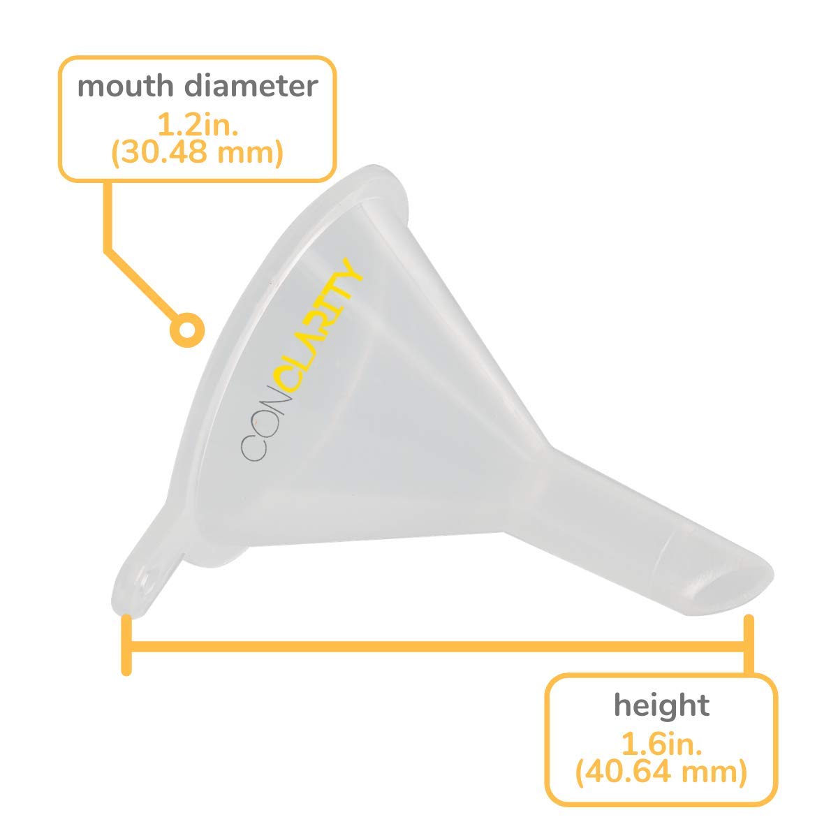 3 Pack | Small Micro Funnel for Spices, Essential Oil, Vial Refilling, Lab Bottles, Sand Art, Perfumes, Powder, Arts & Crafts Supplies, and Recreational Activities by HumanFriendly