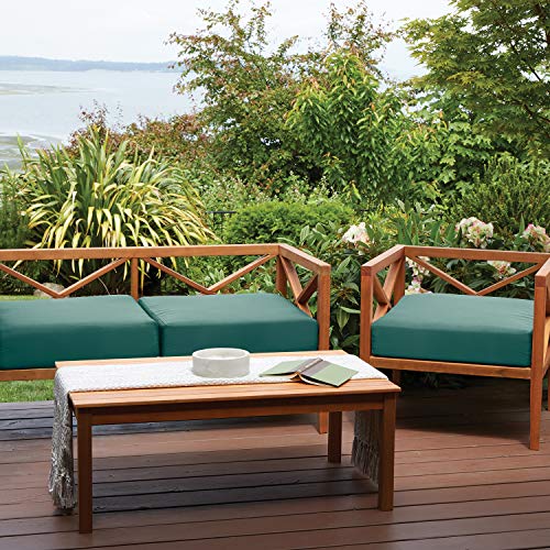 Classic Accessories Ravenna Water-Resistant 72 x 21 x 3 Inch Patio Chaise Lounge Cushion, Mallard Green, Patio Cushion
