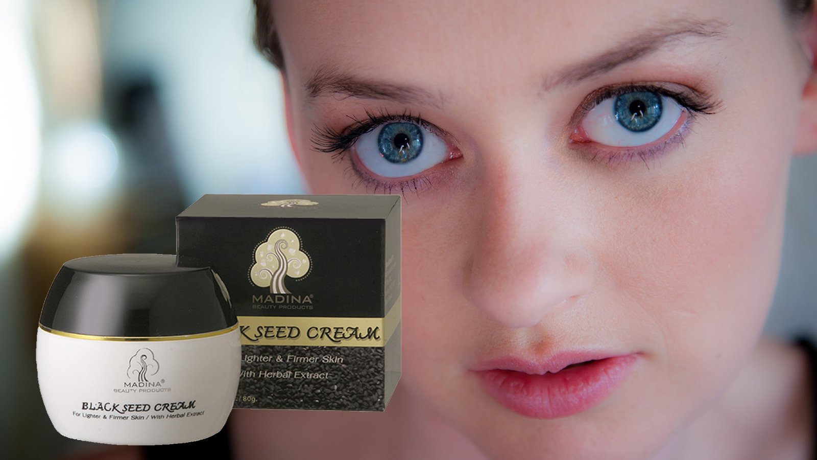 Black Seed Facial Cream/Lighter, Firmer Skin/Contains Black Seed Oil and Herbal Extracts. by Madina
