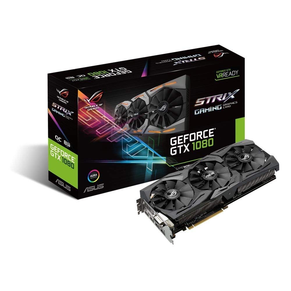 ASUS GeForce GTX 1080 8GB ROG Strix Graphics Card (STRIX-GTX1080-A8G-GAMING)