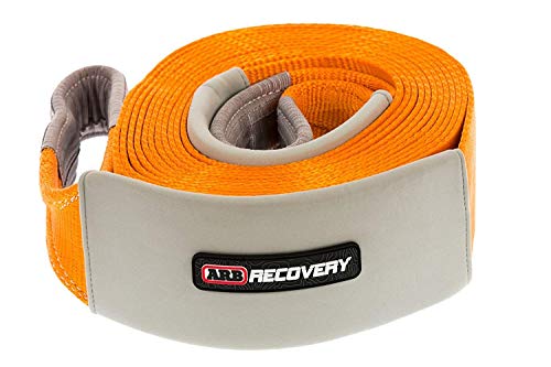 ARB ARB710LB 3-1/4" x 30' Recovery Snatch Strap Minimum Breaking Strength 24000 lbs Kinetic Stretch 20% With Reinforced Eyes and Protector Sleeves