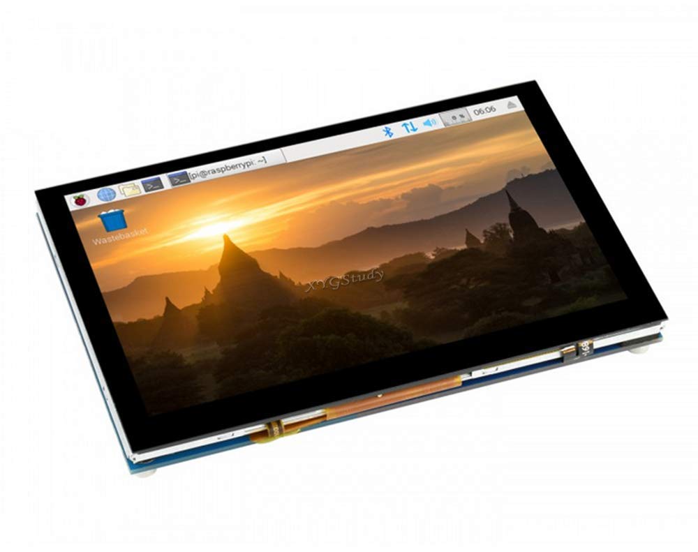 for Raspberry Pi 5inch LCD Capacitive Touch Display Screen 800×480 5inch LCD DSI Interface for Raspberry Pi 4 3 2 Model B B+ A+ Raspbian Retropie Ubuntu Kali WIN10 IoT Driver Free @XYGStudy