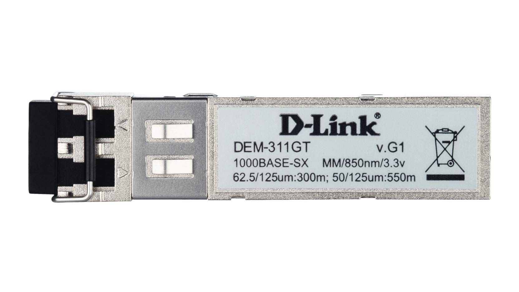 D-Link Gigabit Ethernet Optical Transceiver Multimode 1000BASE-SX SFP Module (DEM-311GT)