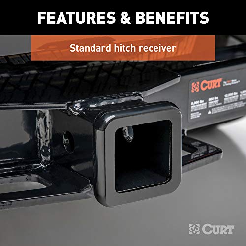 CURT 13165 Class 3 Trailer Hitch, 2-Inch Receiver, Fits Select Chevrolet City Express, Nissan NV200