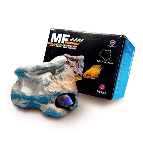 CORISRX BEST OF YOUR LIFESTYLE DR. Moss Aquarium Decorations Cichlid Stone Marine Rock Cave Decor Decorative Fish Tank Freshwater Saltwater for Small Girls Tiny Turtle Reptile